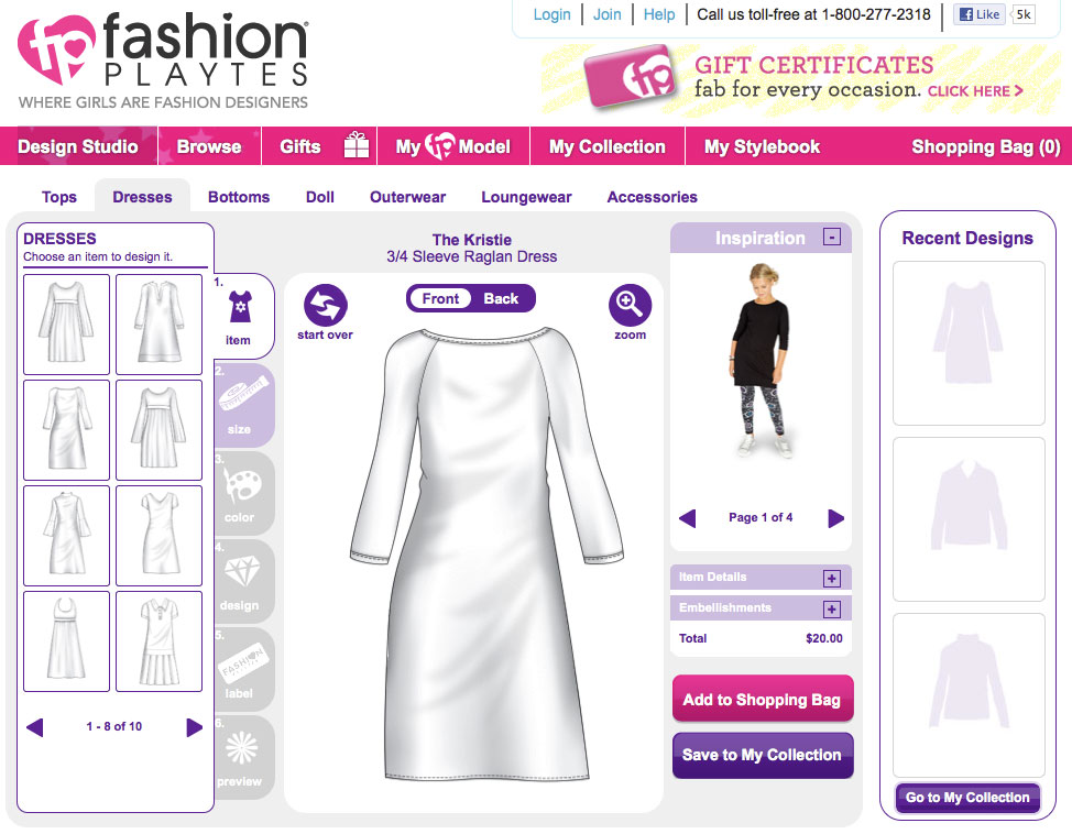 Design Your Own Clothes, Unique Gifts for Girls, and Dress-up Games ...